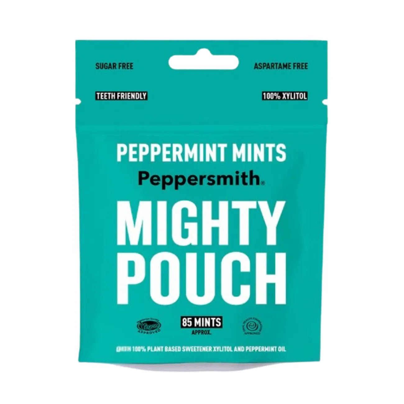 Peppersmith English Xylitol Mints Mighty Box 85 Mints 50g – Eco Natural ...