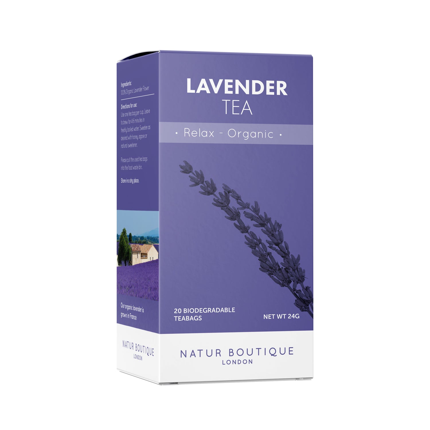 Organic Lavender Tea 20 Sachets – Eco Natural Products