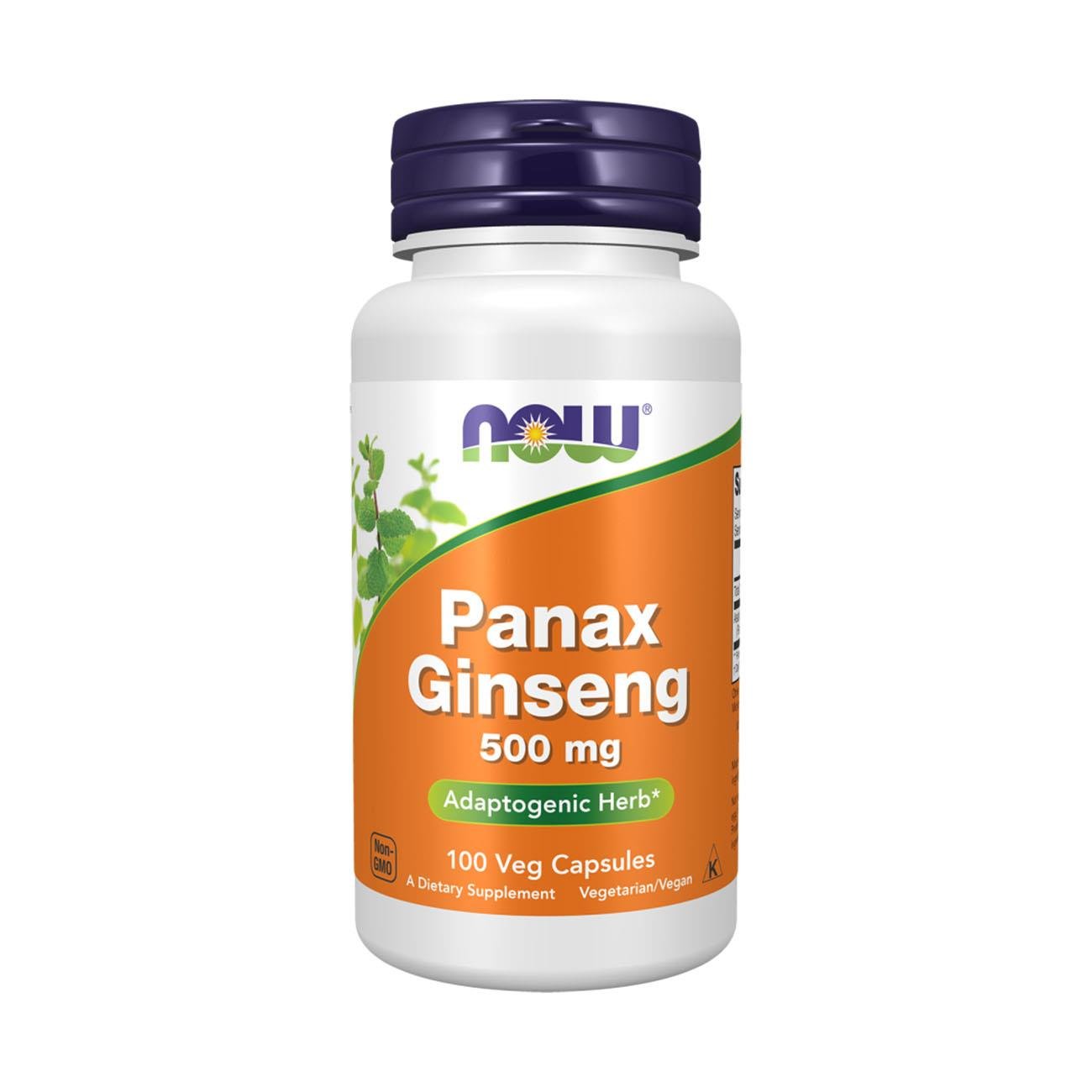 NOW Foods Panax Ginseng 500mg 100 Capsules Adaptogenic Supplement – Eco ...